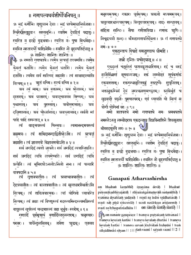 Ganapati Atharvashirsha meaning and benefits | PDF | Religious ...