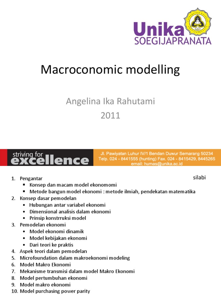 1 Economic Modelling | Download Free PDF | Macroeconomics | Economics