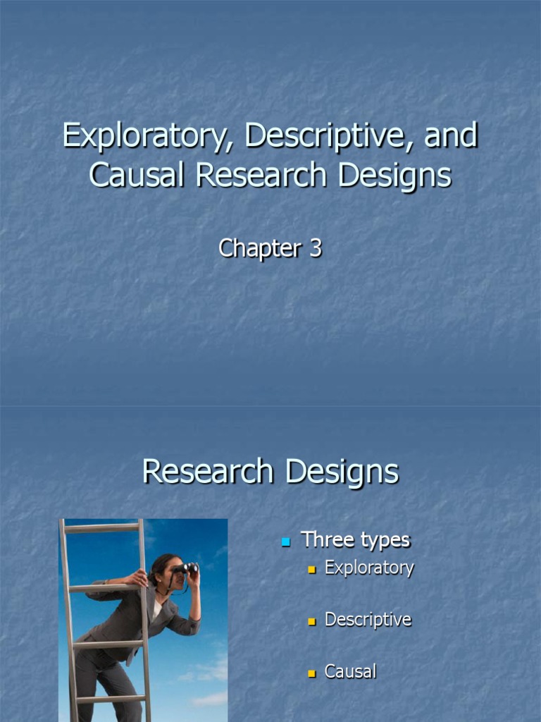 Exploratory Descriptiveand Causal Research Designs | PDF | Research ...