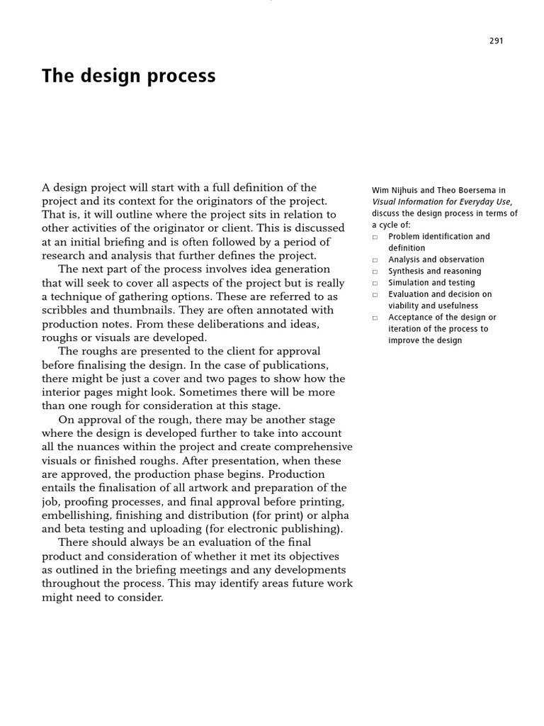 The Design Process: Visual Information For Everyday Use | PDF | Design ...