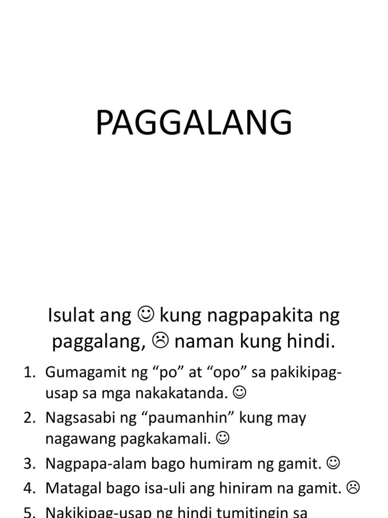 Pag Galang | PDF