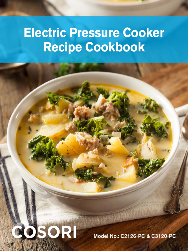 Electric Pressure Cooker Recipe Cookbook: Model No.: C2126-PC & C3120 ...