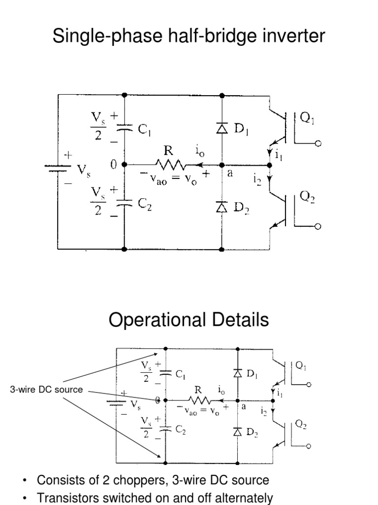 Single Phase Half Bridge Inverter | PDF | Power Inverter | Electric Power