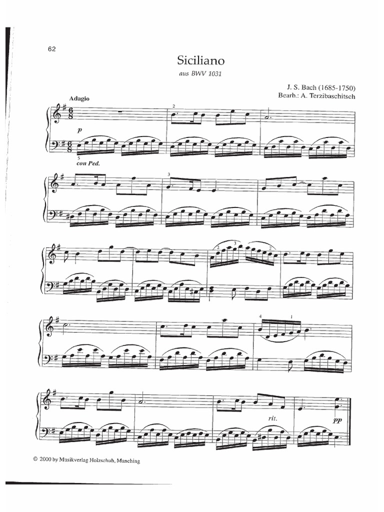 Bach - Siciliano BWV 1031