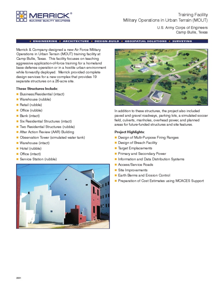 MOUT Training Facility Design Overview | PDF