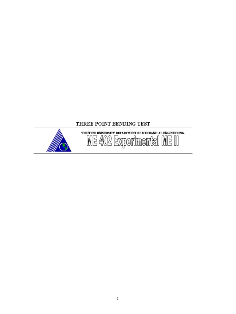 Three-Point Bending Test Overview | PDF | Bending | Deformation (Mechanics)