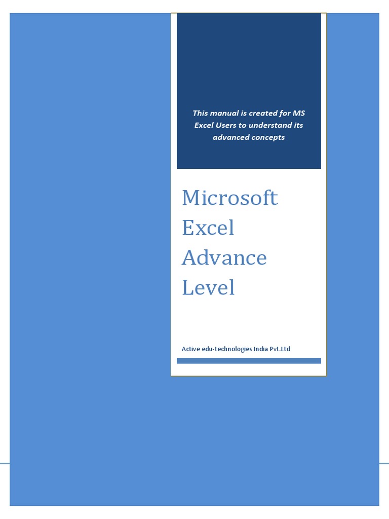 Excel Notes PDF | PDF | Microsoft Excel | Spreadsheet