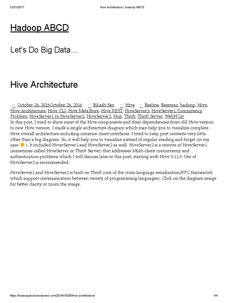 Hadoop ABCD: Let's Do Big Data | PDF | Application Programming ...