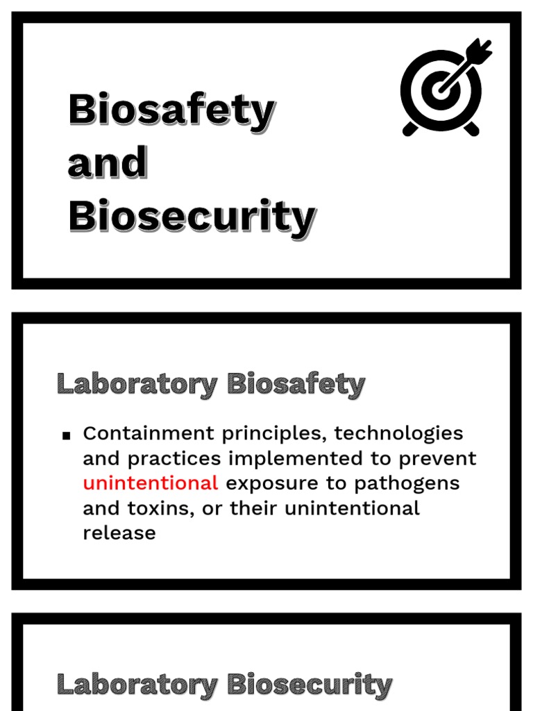 Biosafety and Biosecurity Overview | PDF | Personal Protective ...
