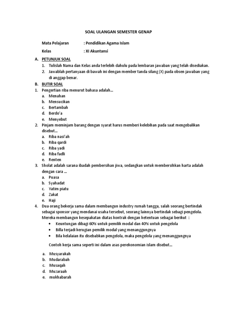 Pengertian Riba Menurut Bahasa Adalah | PDF
