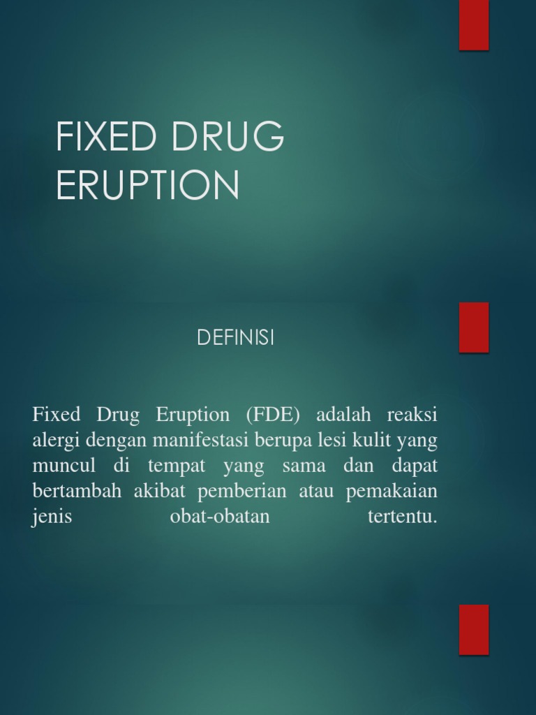 Fixed Drug Eruption | PDF