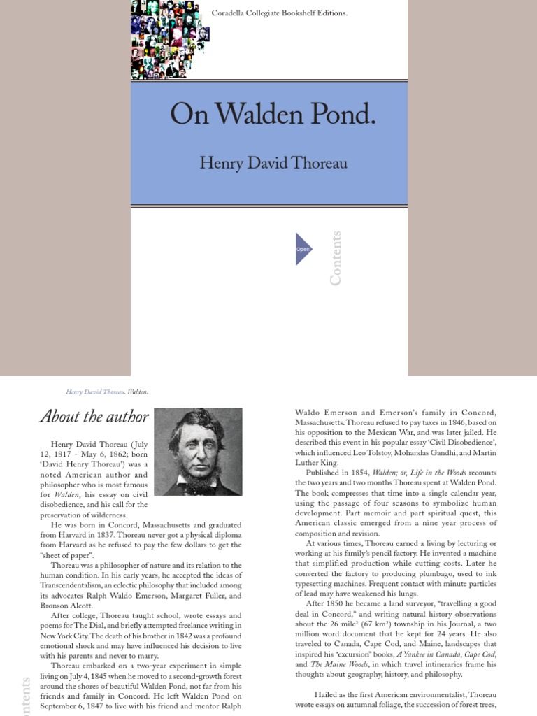 Thoreau Walden Pdf – Walden : Thoreau, Henry David, 1817-1862 – SUOV