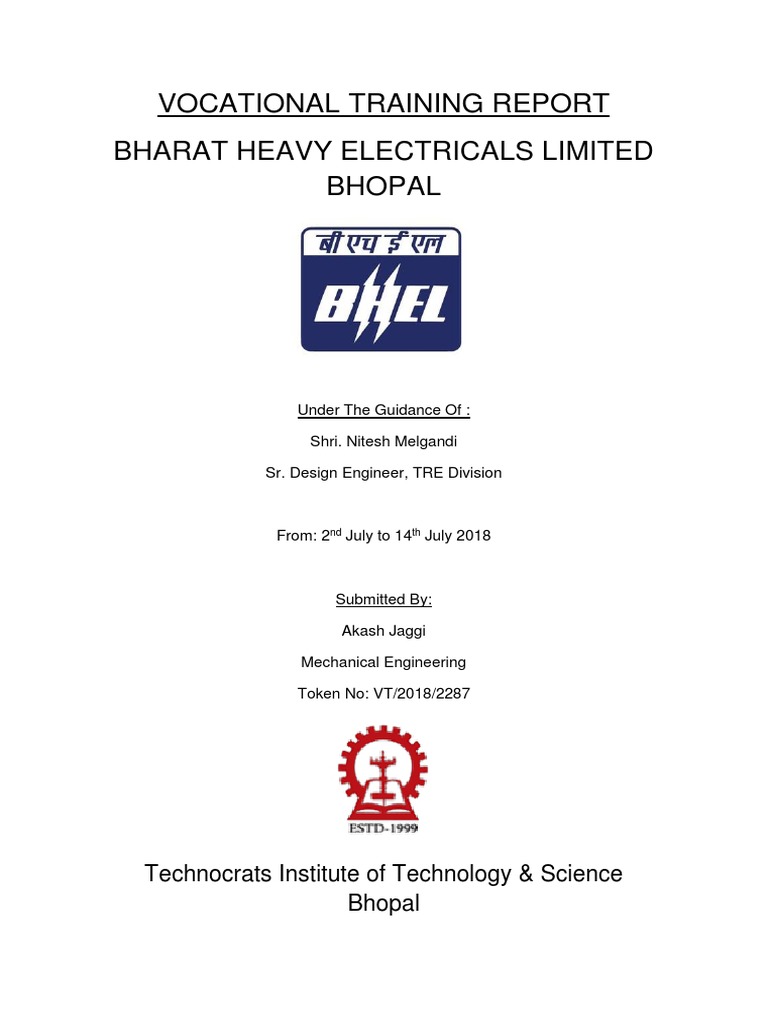 Vocational Training Report | PDF