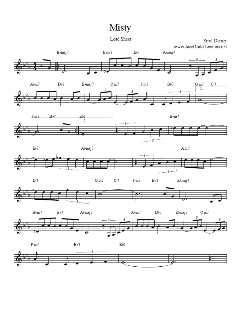 Misty Chord Melody Solo and More PDF | PDF
