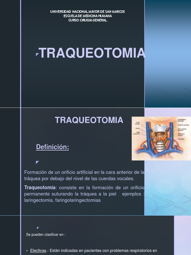 Traqueotomia | PDF | Pulmón | Anatomía humana