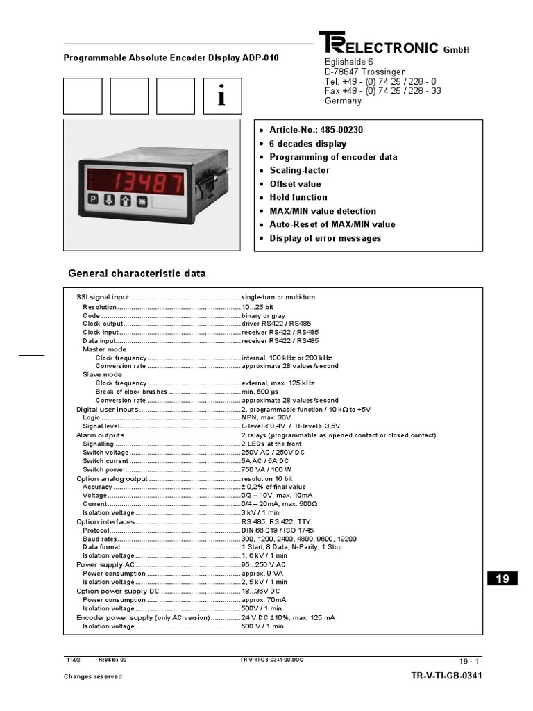 Display Absolut ADP-010 PDF | PDF | Power Supply | Switch