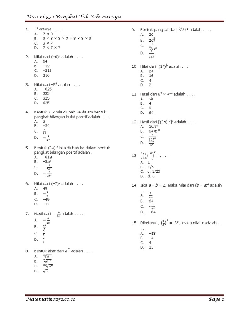 25 Pangkat 1 | PDF