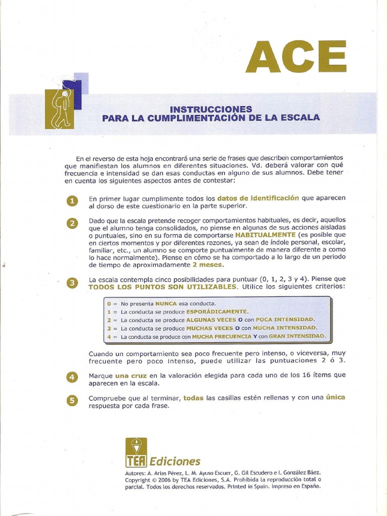 Cuestionario Ace PDF | PDF