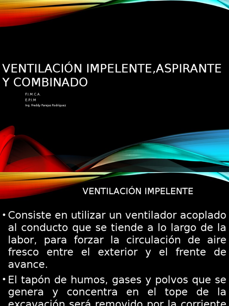 Tipos de Ventilación: Impelente y Aspirante | PDF | Ventilación ...