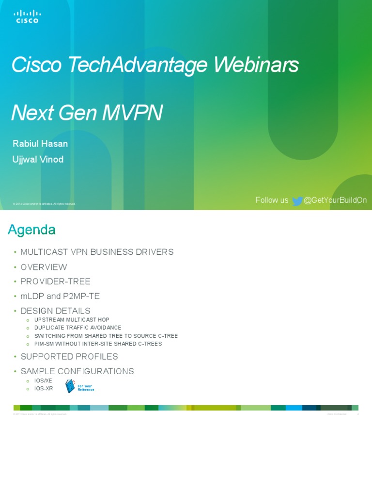 Next Gen MVPN Webinar | PDF | Multiprotocol Label Switching | Networking
