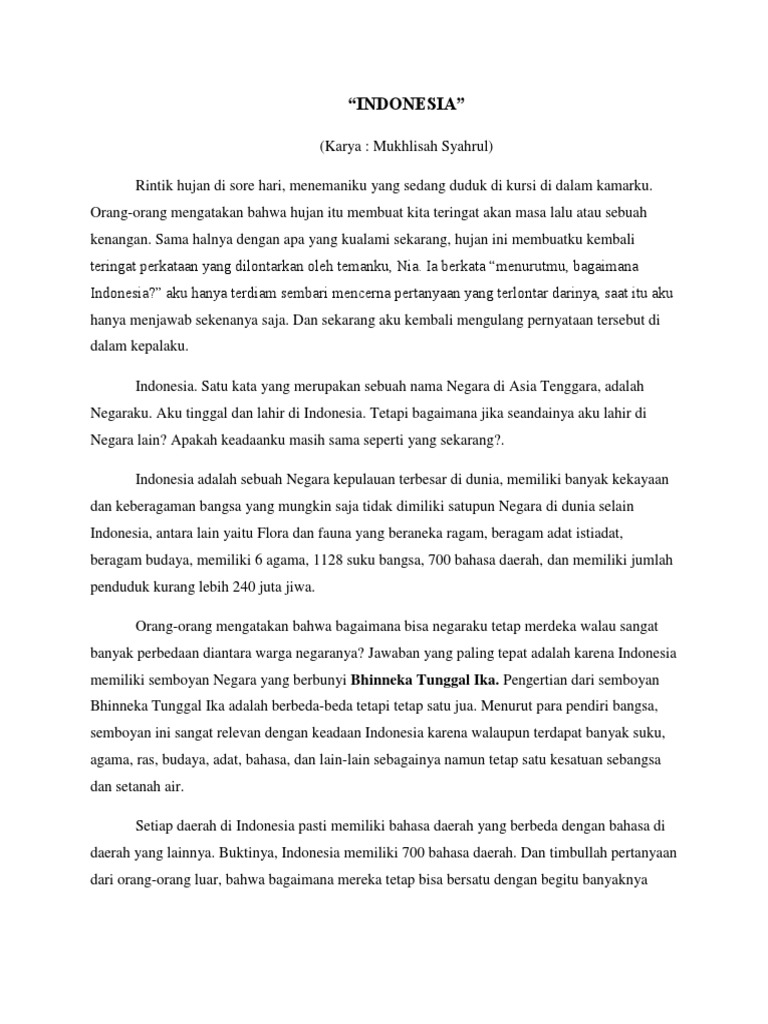 Cerpen Indonesia | PDF