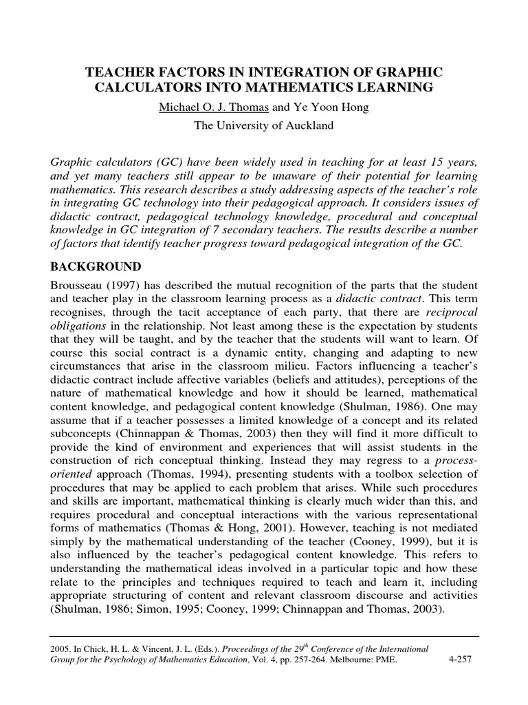 Fostering Mathematical Thinking | PDF | Pedagogy | Teachers