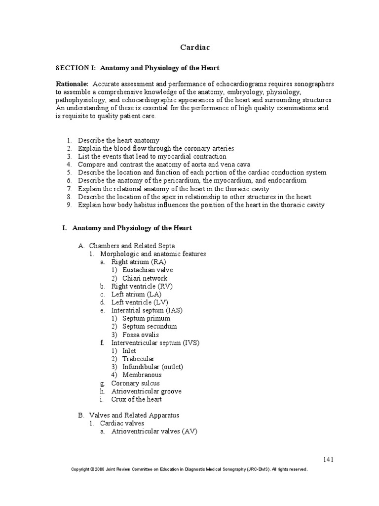 Cardiac Ultrasound Imaging Protocol | PDF | Heart Valve | Ventricle (Heart)