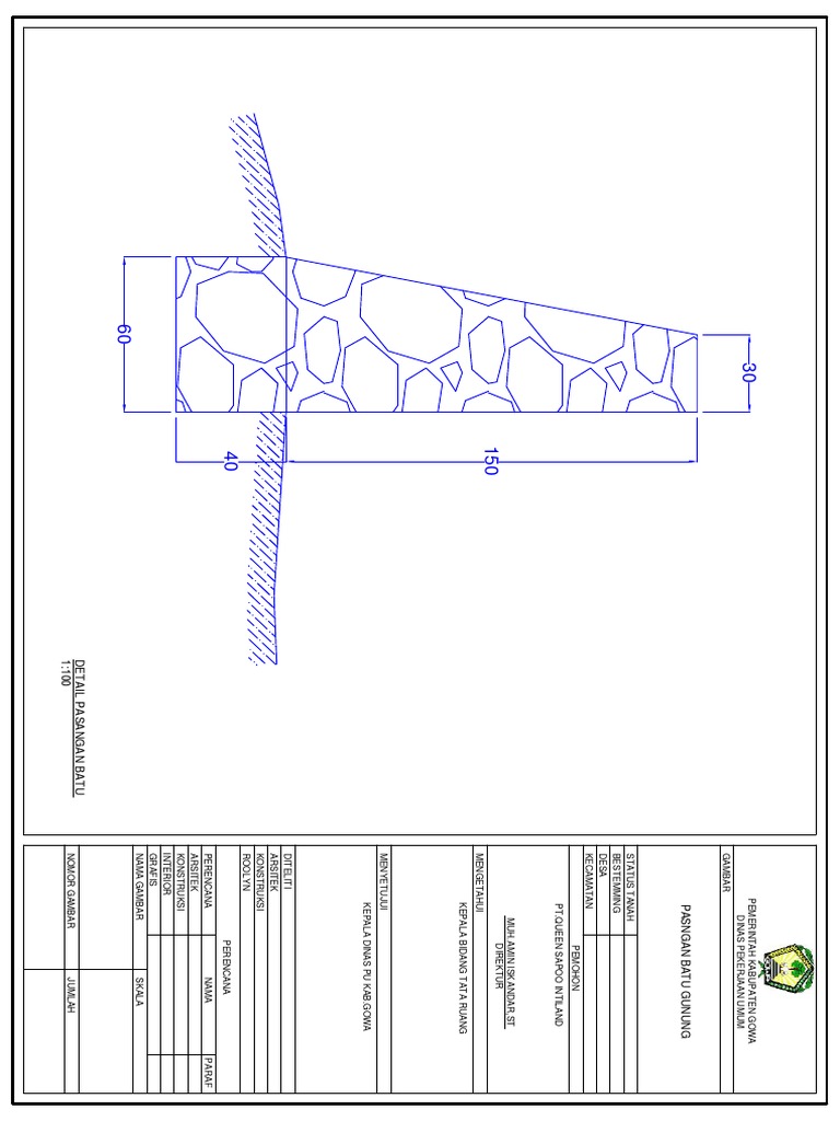 Detail Talud | PDF