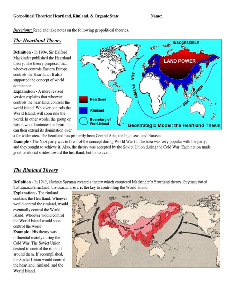 Geopolitical Theories Reading and Questions | PDF | Geopolitics ...