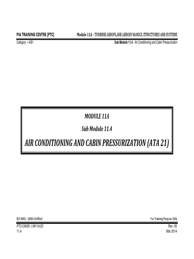 Understanding Aircraft Air Conditioning and Pressurization Systems ...