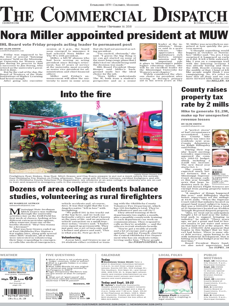 Commercial Dispatch Eedition 9-16-18 | PDF | Steamboat | United States ...