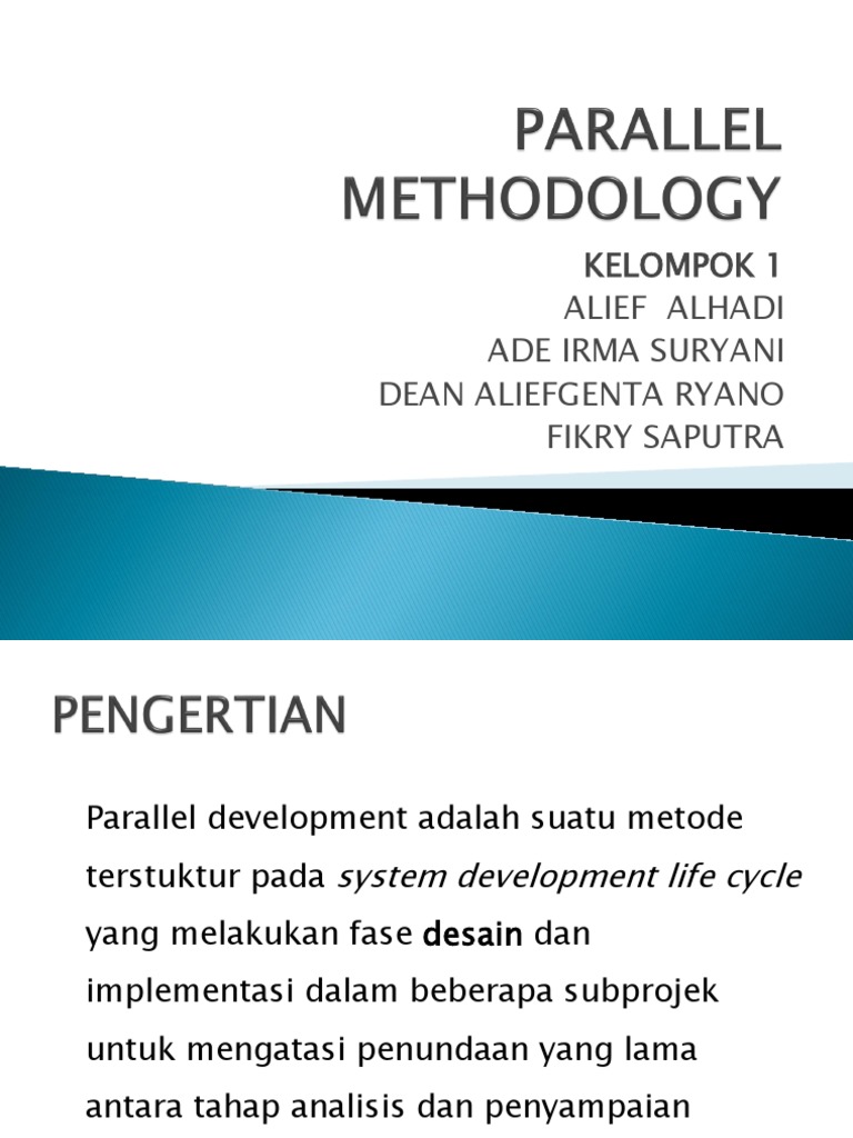 Metode Pengembangan Paralel dalam SDLC | PDF
