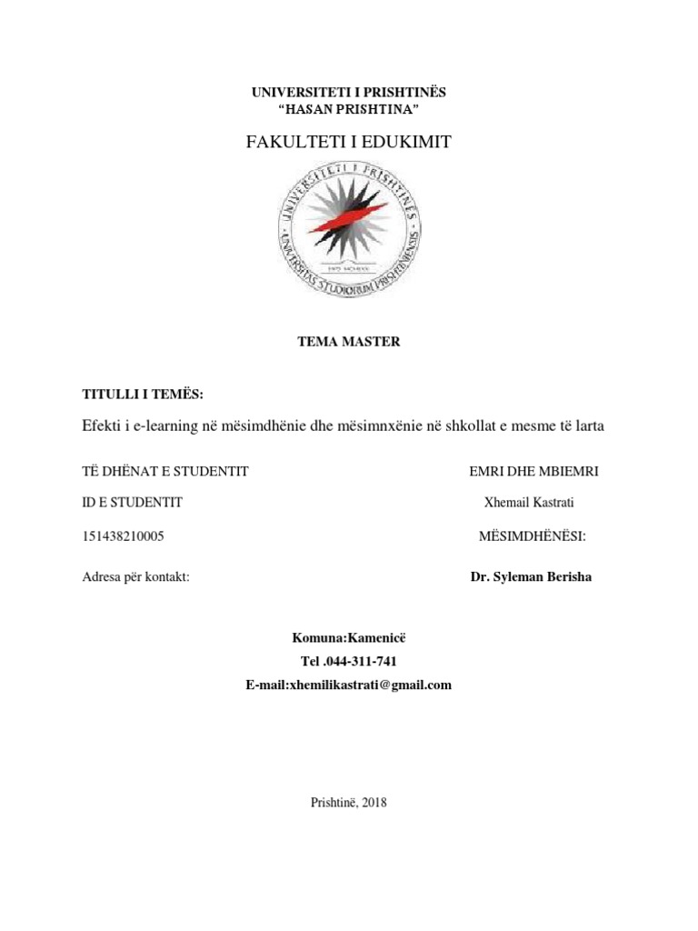 Tema e Masterit.5.2.2018 PDF | PDF