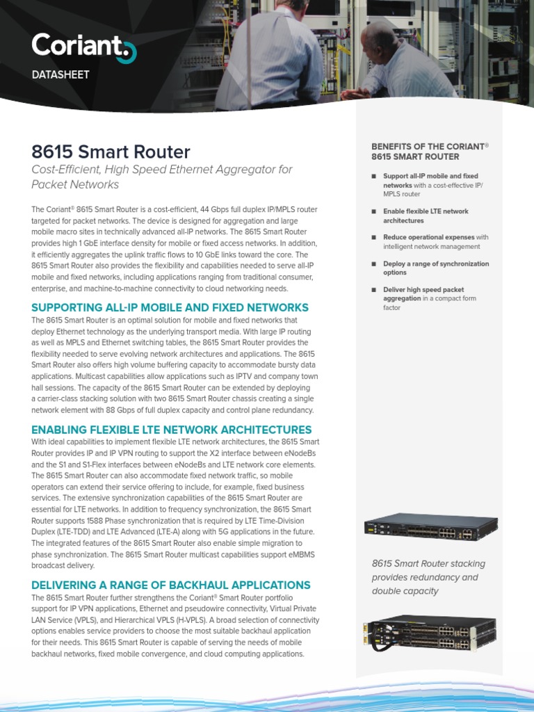 DS 8615 Smart Router 74C0001 | PDF | Router (Computing) | Computer Network