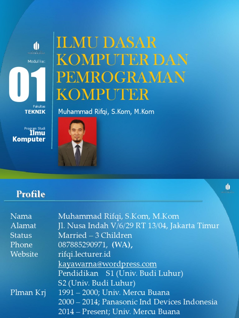 00 Pengenalan Bahasa Pemrograman | PDF | Seni | Komputer