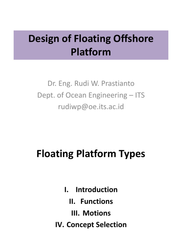 Floating Offshore Platform Design | PDF | Subsea (Technology ...
