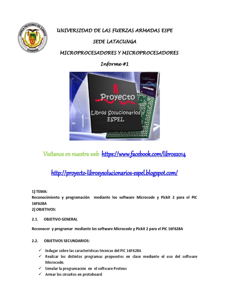 1 Práctica Micros | PDF | Microcontrolador | Electrónica