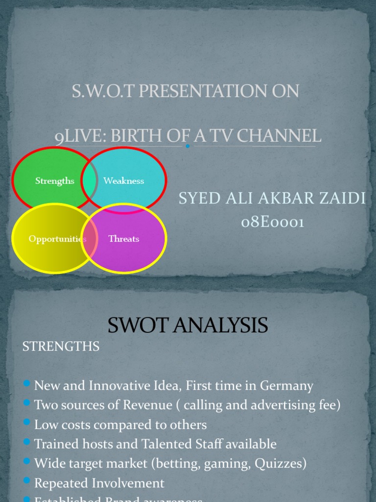 Swot of TV Channel | PDF | Swot Analysis | Advertising