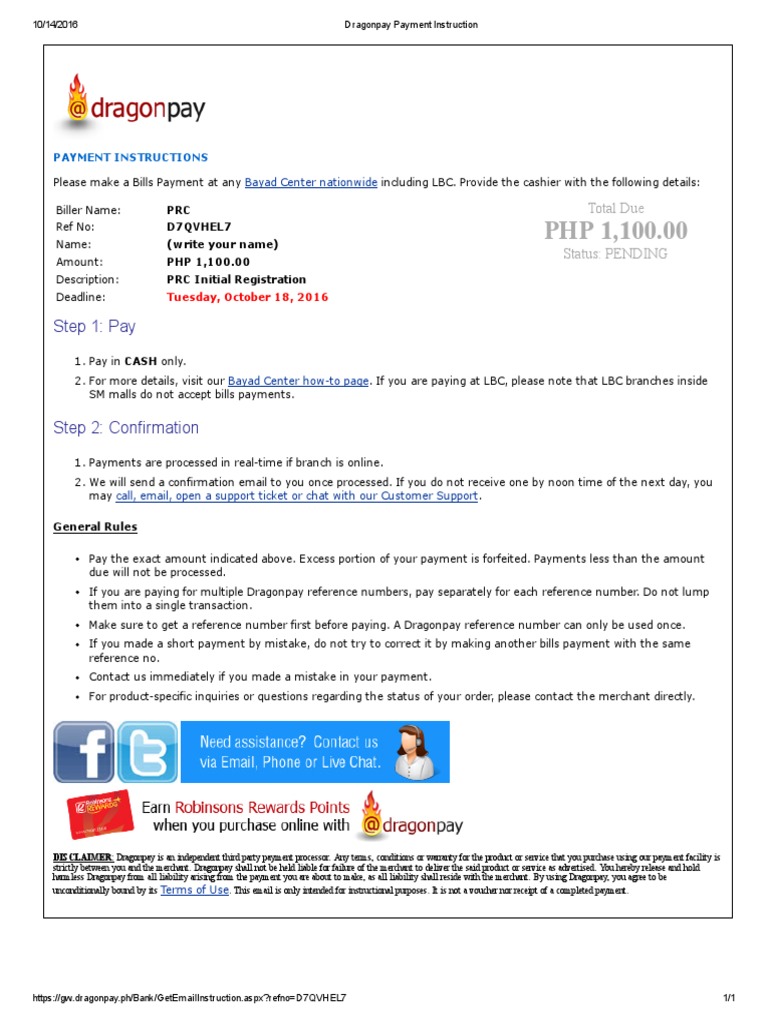 Step 1: Pay: Total Due Status: PENDING | PDF | Payments | Service ...