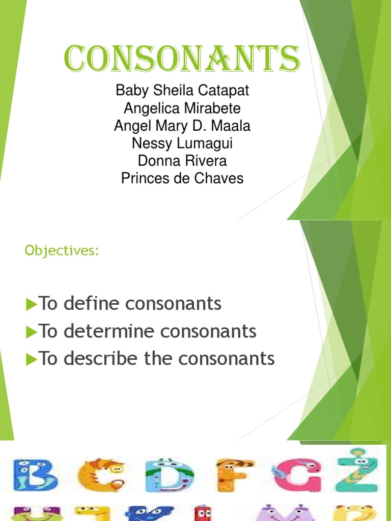 Consonants Group 3, 1-A2 | PDF | Consonant | Vowel