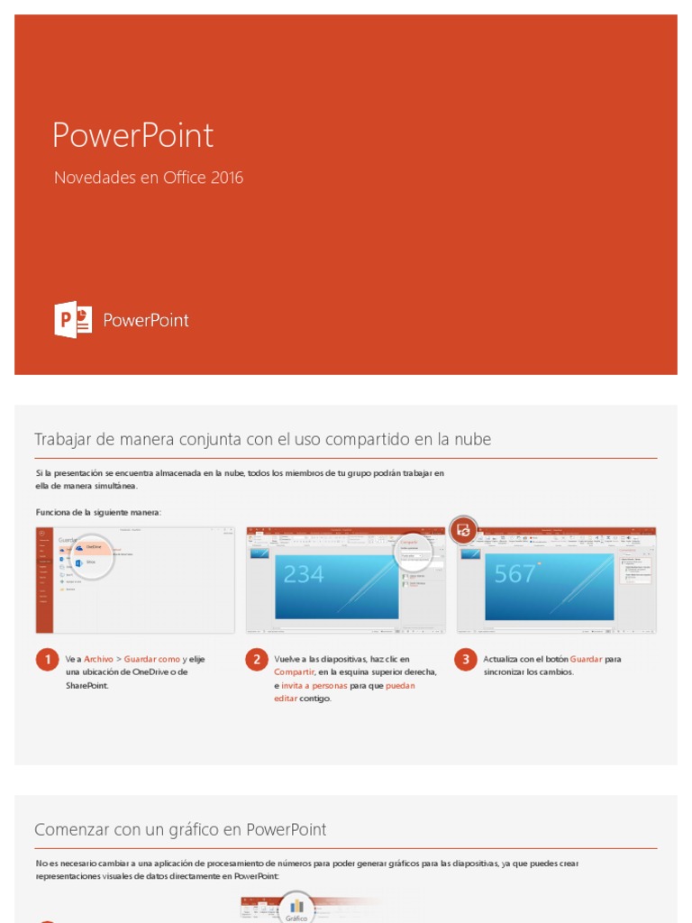 Novedades en PowerPoint 2016 | PDF | Microsoft PowerPoint | Áreas de ...