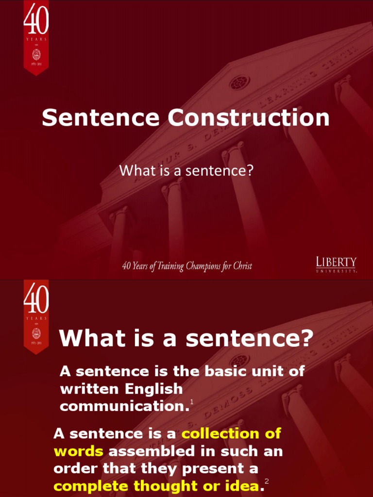 Sentence Construction and Structure | PDF | Clause | Sentence (Linguistics)