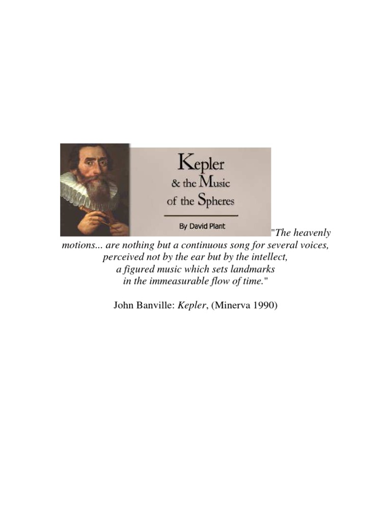 Kepler and The Music of The Spheres | PDF | Johannes Kepler | Orbit