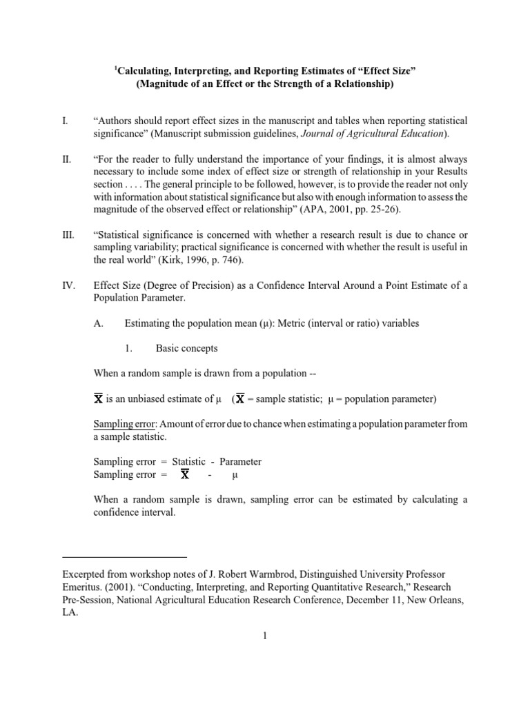 Phi Value Interpret Pdf Effect Size Confidence Interval
