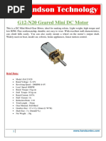 775 DC Motor Specifications Overview | PDF