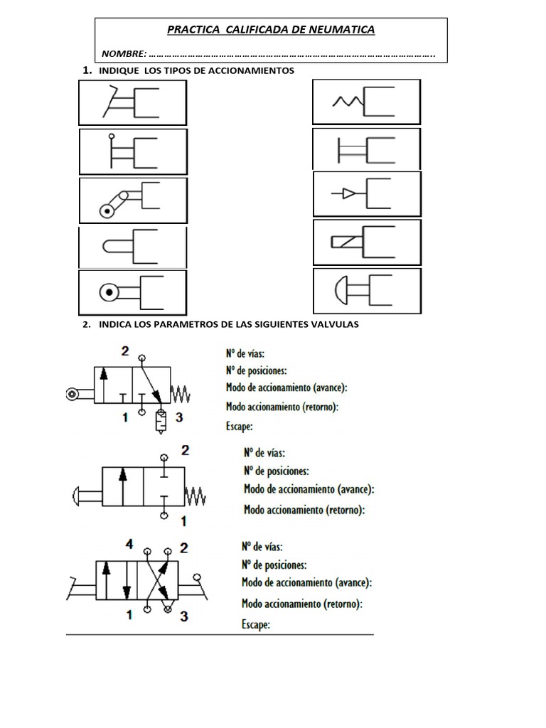 Practica Neumatica 2018-2 | PDF