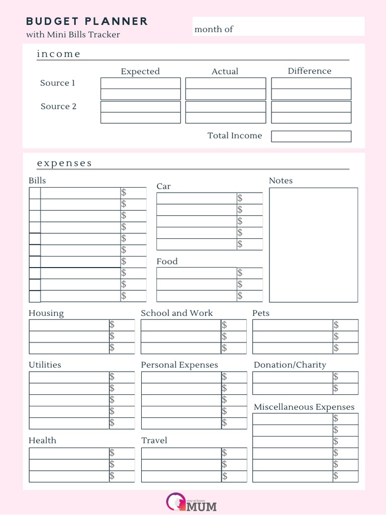 Budget Planner PDF | PDF