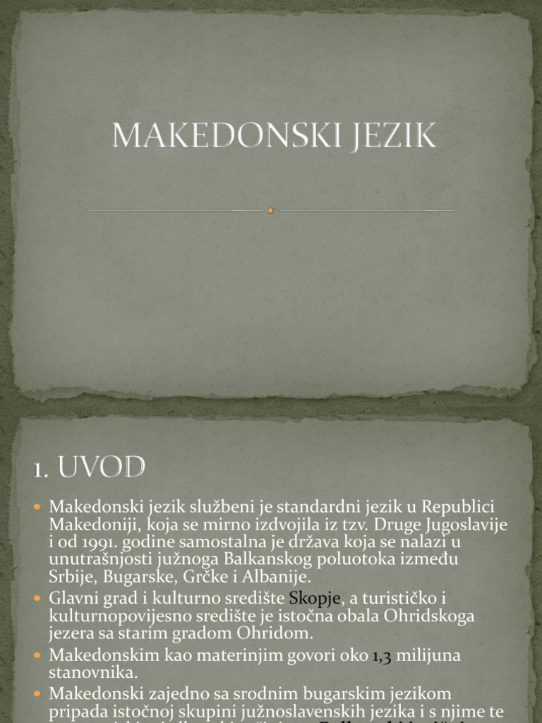 Makedonski Jezik | PDF