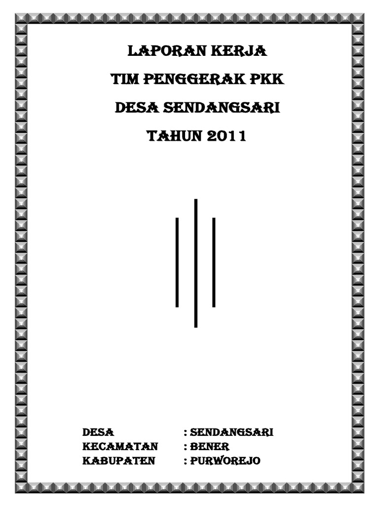 Sampul Laporan Kerja PKK | PDF