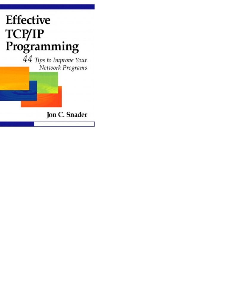Effective TCP-IP Programming | PDF | Network Socket | Router (Computing)